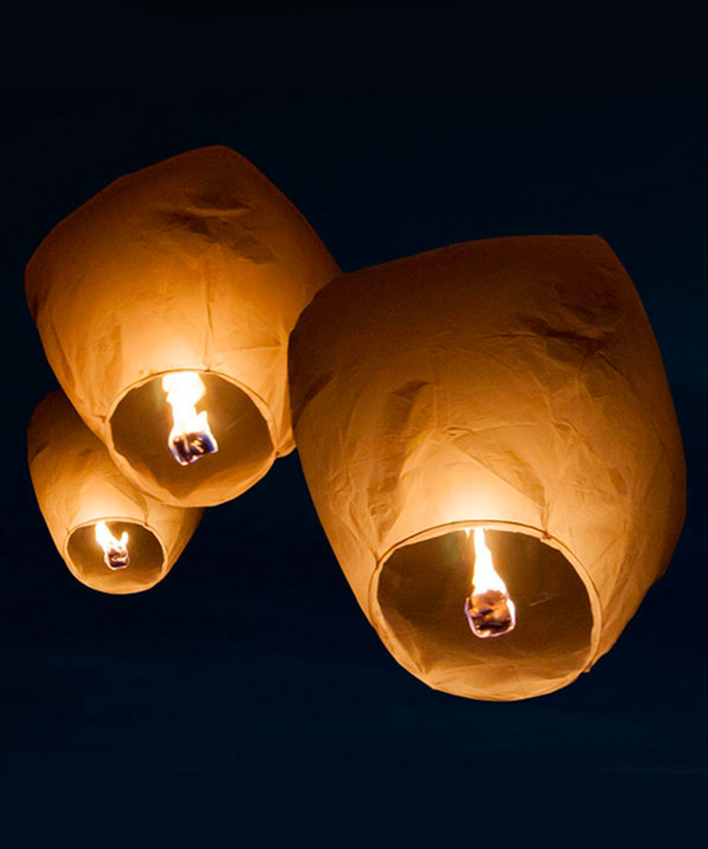 Lanterna di carta volante Sky Lanterns COLORATA Premium